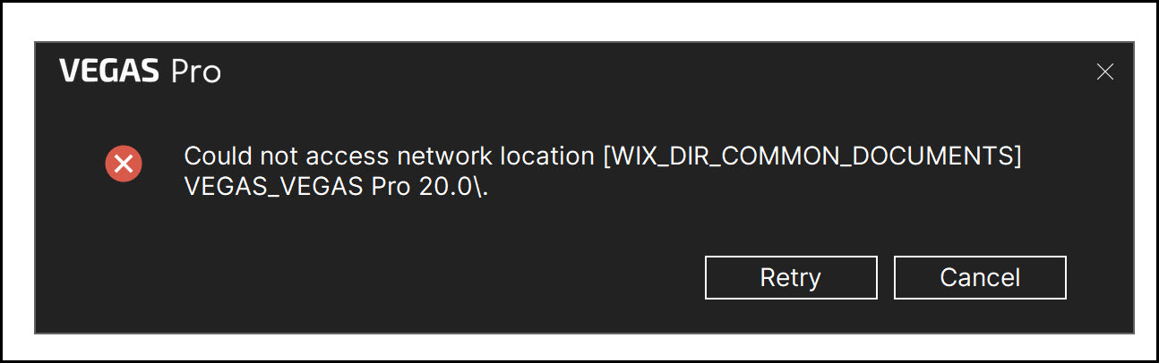 その535 英語版VEGAS Pro20のインストール中にエラーが出た場合の対策・その1 - VEGASのお作法-動画編集ソフトの使い方・設定 ...